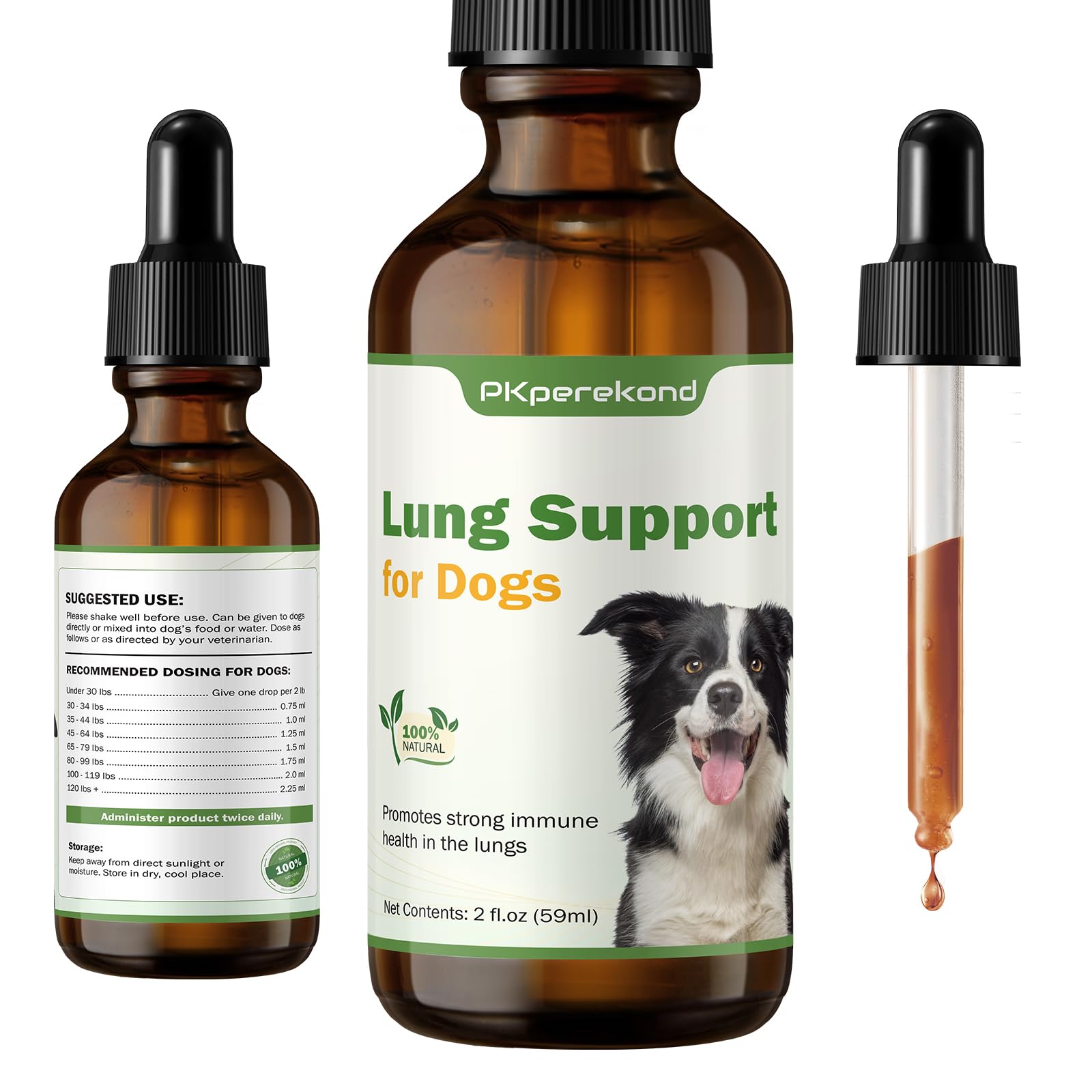 Lung Support for Dogs - Cough & Respiratory Health Support for Breathing- Immune Support, Easy Breathing, Natural Supplement for Dog Coughing, Wheezing - Promotes Lung Health