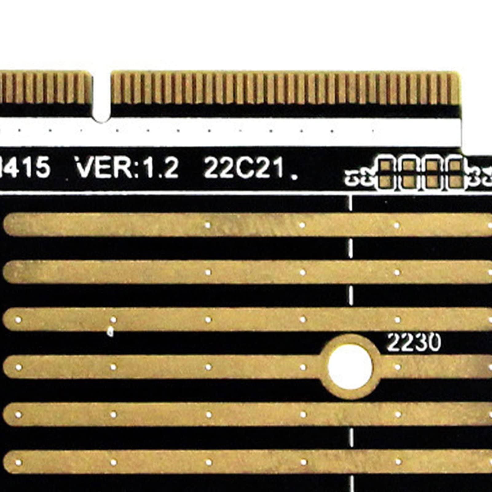 GreBest Adapter Card Indeformable Widely Compatible Practical SSD to NGFF M.2 MKey NVME Hard Drive Converter Card