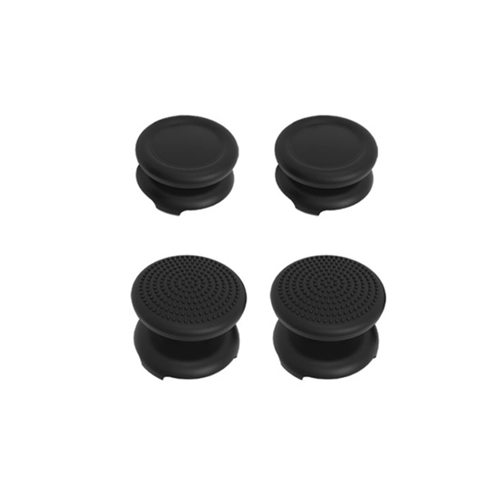 Grebest Joystick Caps Covers Switch Controller Thumbstick Grip Caps Cover Cases Washable Black