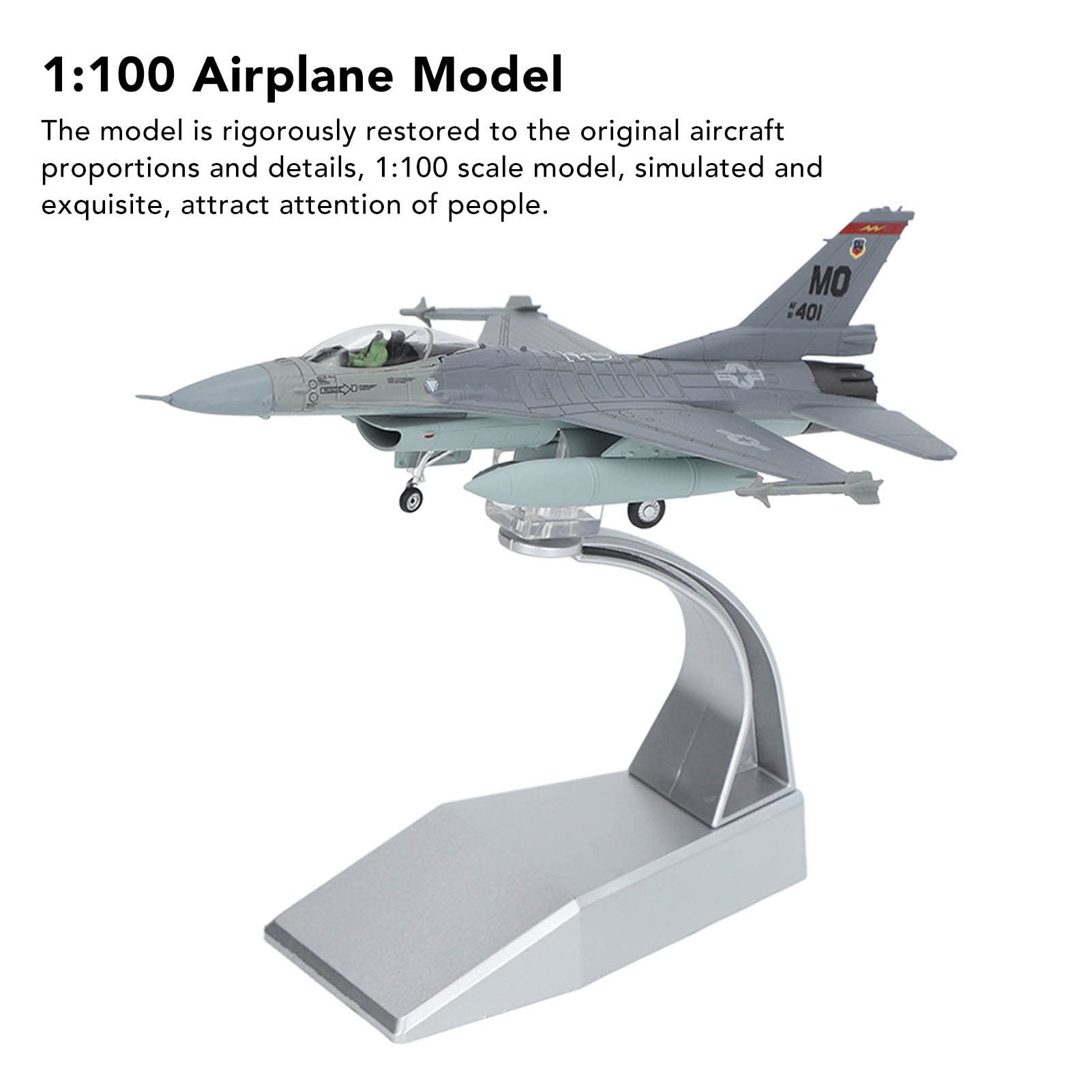 Keenso 1:100 Alloy Diecast Plane Model,Fighter Jet Models Model for Commemorate Collection or Gifts