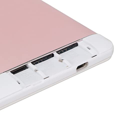 Fydun 10in Tablet PC, Call 2GB 32GB RAM Dual Translator Earbuds for SIM Standby Headset Language Camera 1960x1080IPS HD Large Screen 100‑240V Pink US Plug (US Plug)