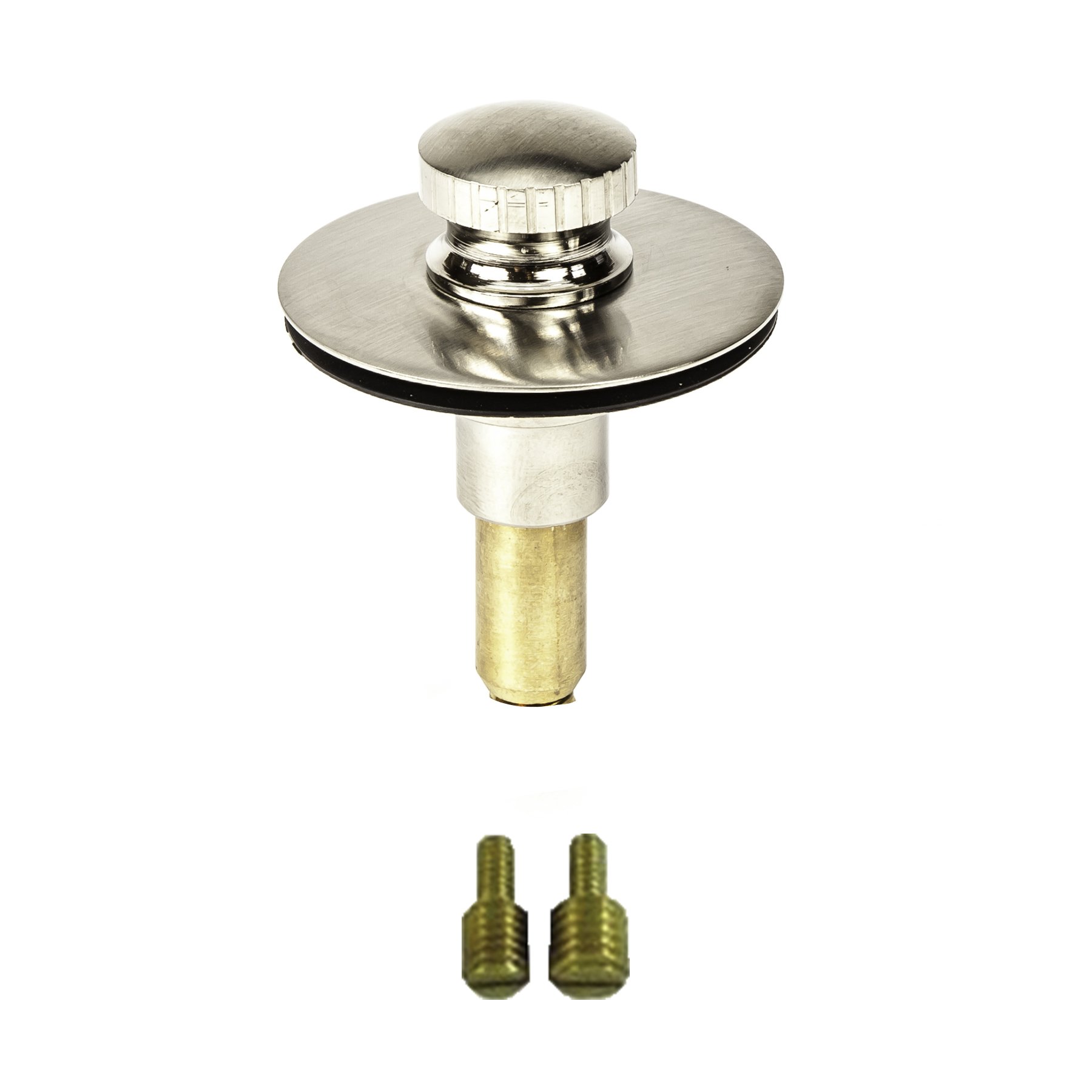Universal Lift n Lock (Push Pull) Bath Tub/Bathtub Drain Stopper Includes 3/8" and 5/16" Fittings