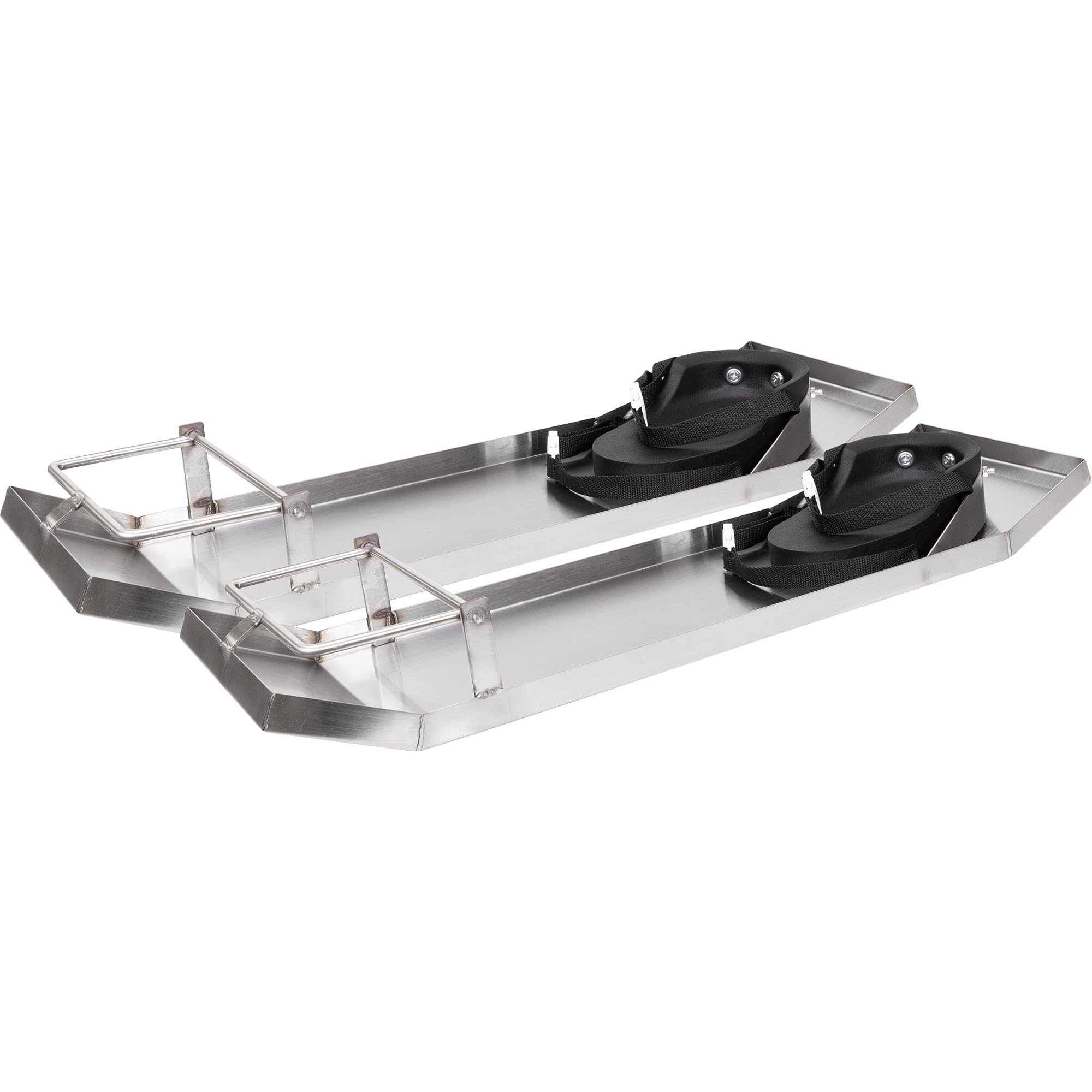 MARSHALLTOWN Concrete Stainless Steel Knee Boards with Knee Pads, Contractor-Grade, Built-in Toe Brackets, Durable, KB230