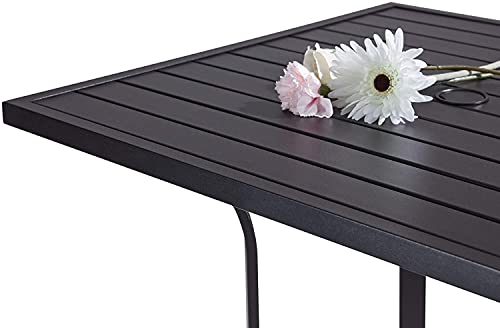 Outdoor Bar Stool Bistro Set, 3-Piece Patio Furniture Set, Patio Bistro Table and Bar Chairs