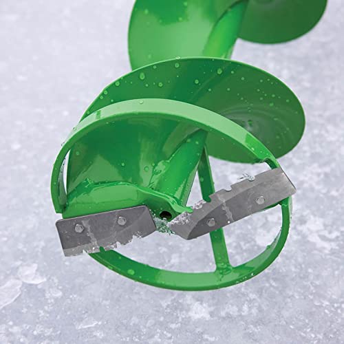 HOTYELL Ice Auger Blades and Blade Protector Bungee Strap for Power Ice Augers (8 Inch)