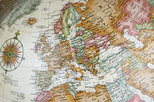 Replogle Globes Franklin World Globe, Antique Ocean, 12-Inch Diameter,Over 4,000 Place Names