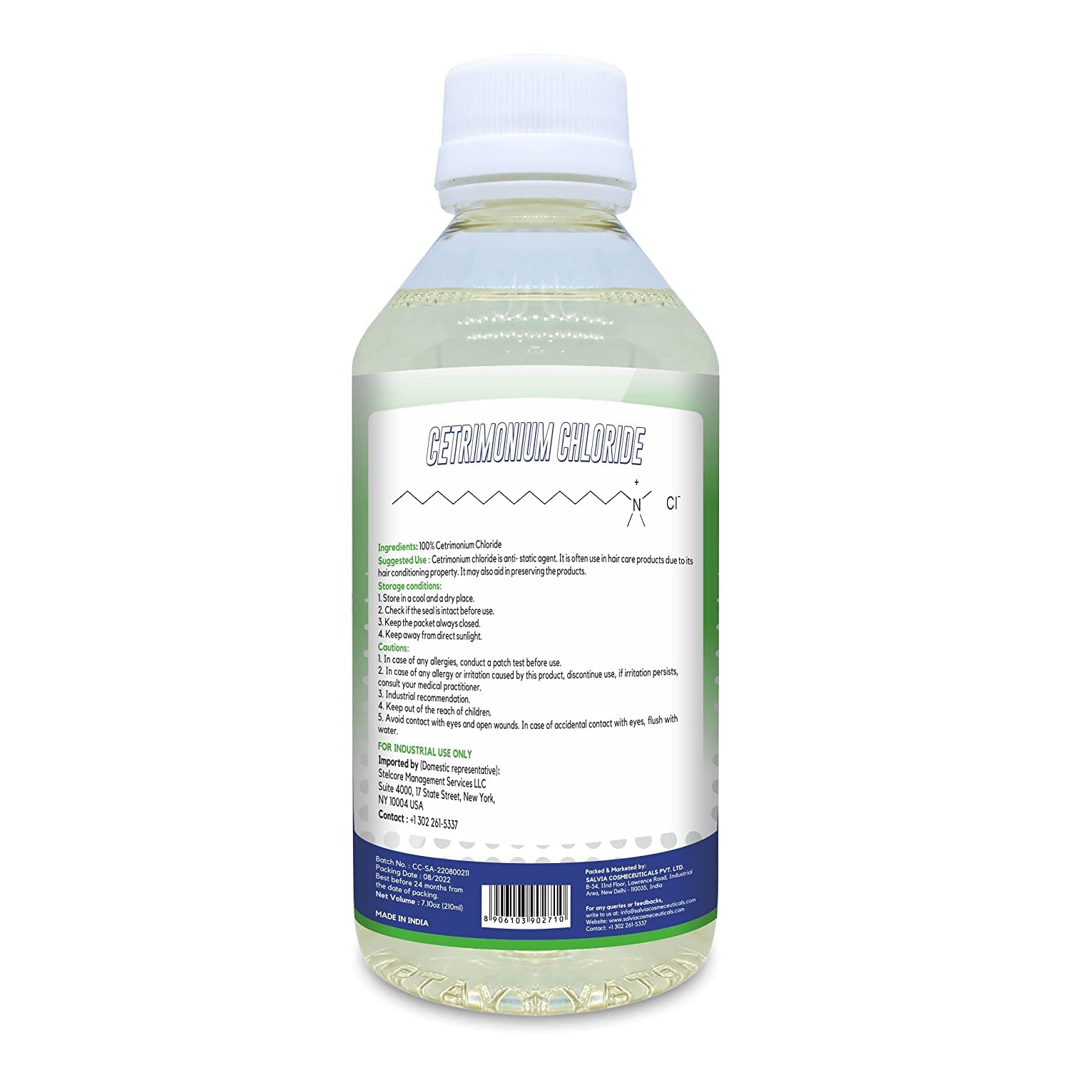 MYOC Cetrimonium Chloride Liquid for Hair, Conditioner, Cosmetics, Bulk - 7Oz
