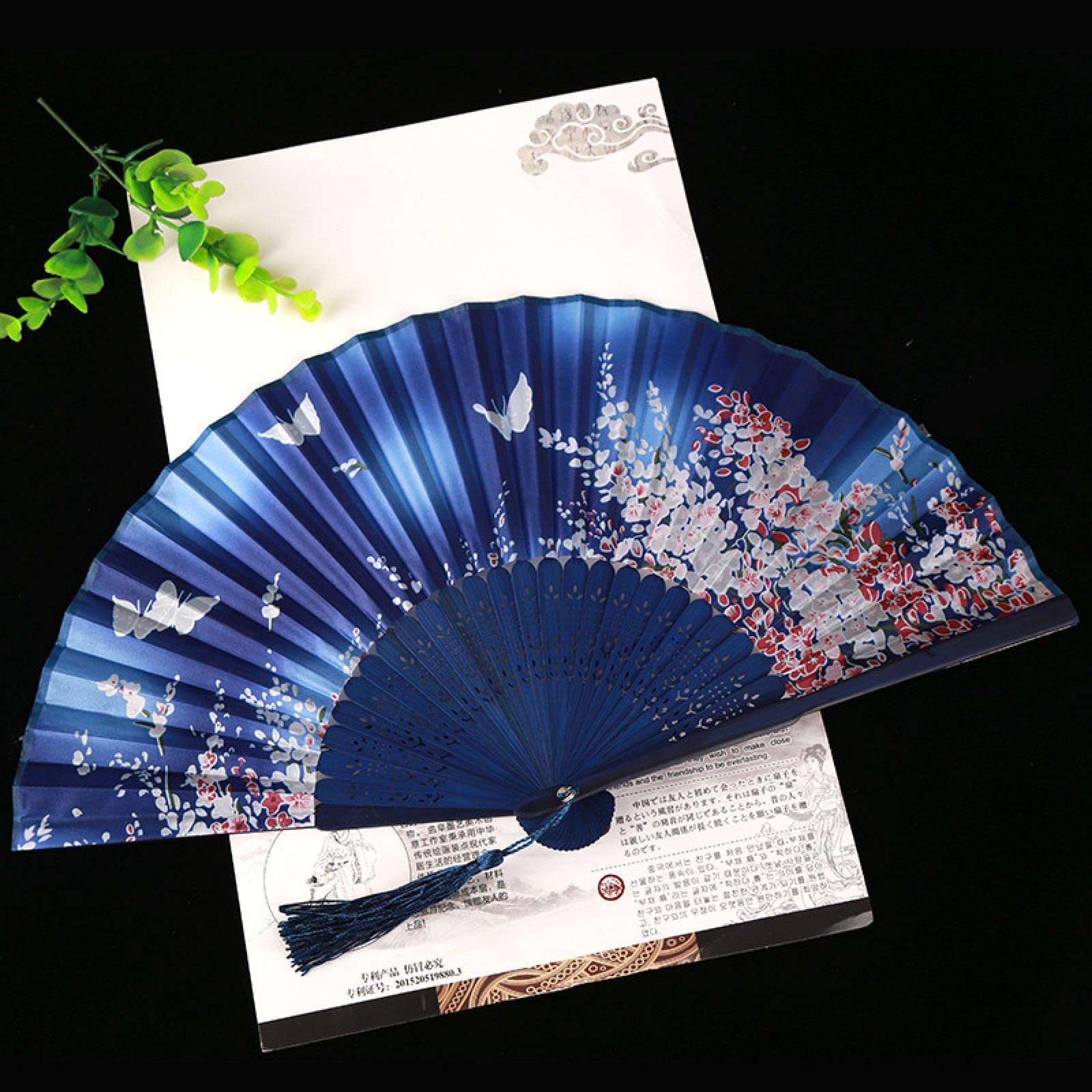 HAOSEA Fan Folding Fan Chinese Folding Fan Ancient Costume Retro Fan Classical Ancient Style Folding Fan 10