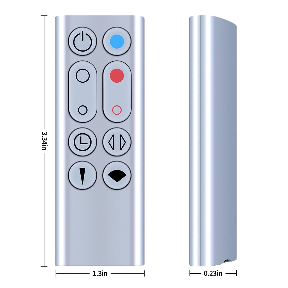 HP00/HP01/HP09 Remote Control for Dyson Hot + Cool Fan Heater Tower,ABS Material Dyson Remote Control Replacement