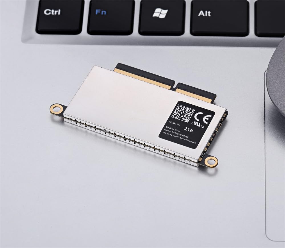 HRUIYL 1TB NVMe PCle SSD 3D TLC Flash Hard Drive with Tools for Upgrade 2016 2017 13" MacBook PRO A1708(EMC 2978/3164 Non-Touch Bar Models(Late 2016-Mid 2017 Year) (1TB)