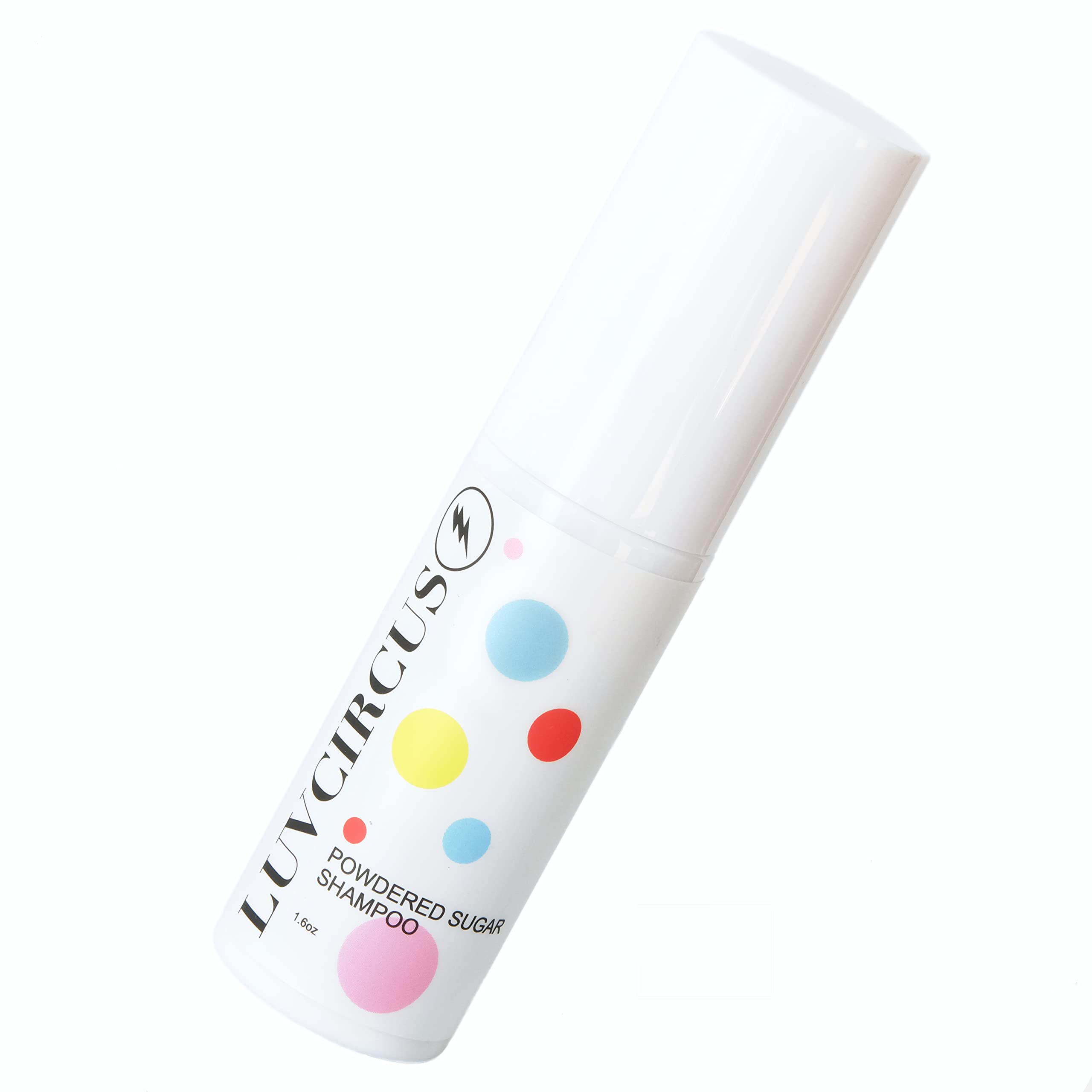 LUVCIRCUS-Powdered Sugar Shampoo- is a clean natural dry shampoo that absorbs excess oil from your hair while adding a touch of texture and volume. Non-aerosol, environmentally-friendly pump dispenser