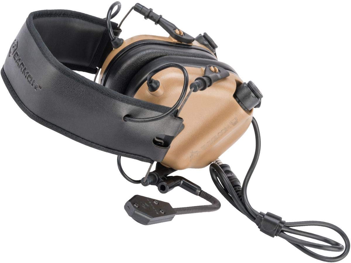 Evike Earmor M32 Electronic Sound Amplifying Hearing Protector (Color: Coyote Brown)