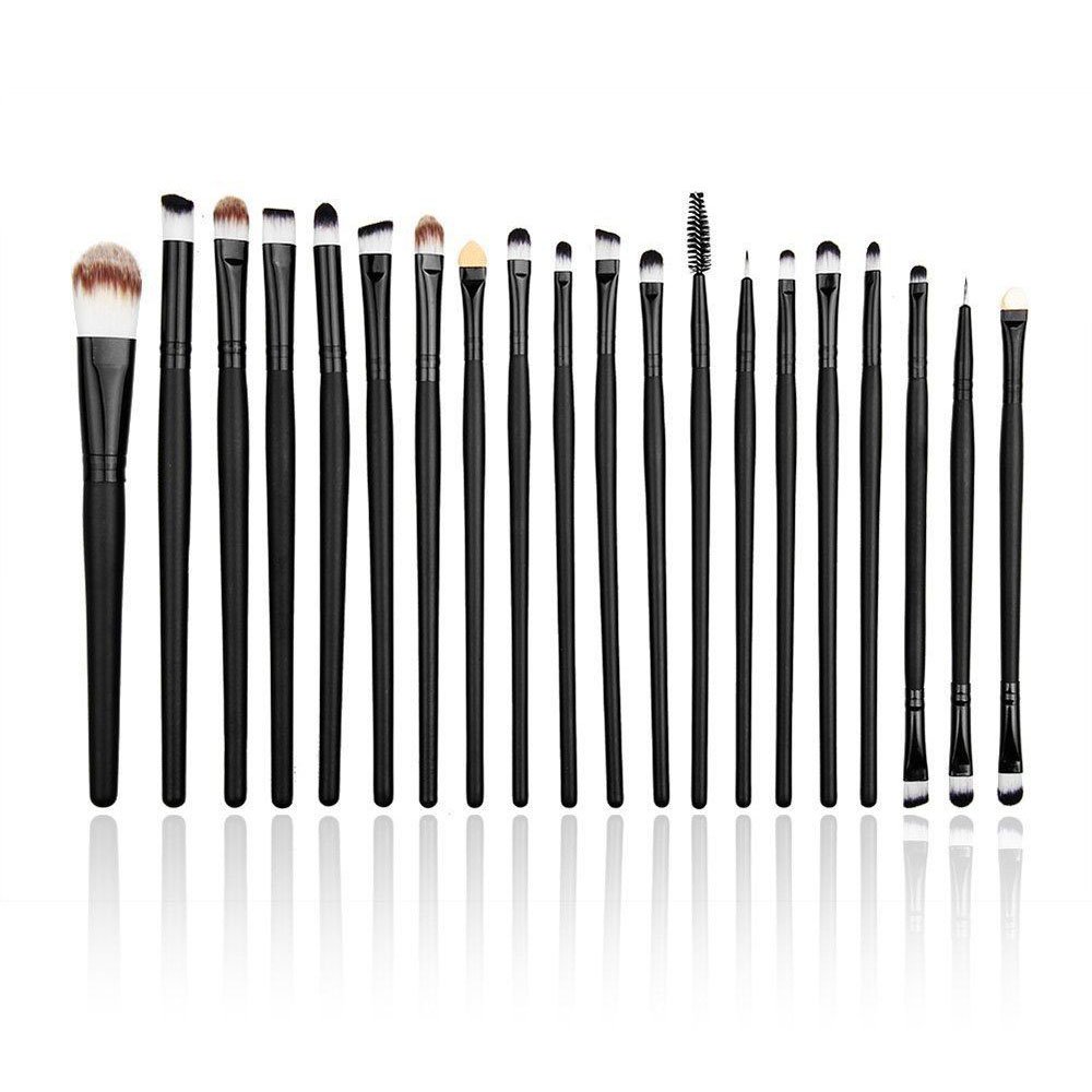 Eyeshadow Brush Set - 20pcs Eyeshadow Brushes Set Eye Shadow Brush with Foundation Nose Shadow Lip Concealer Eyeshadow Eyeliner & Mascara