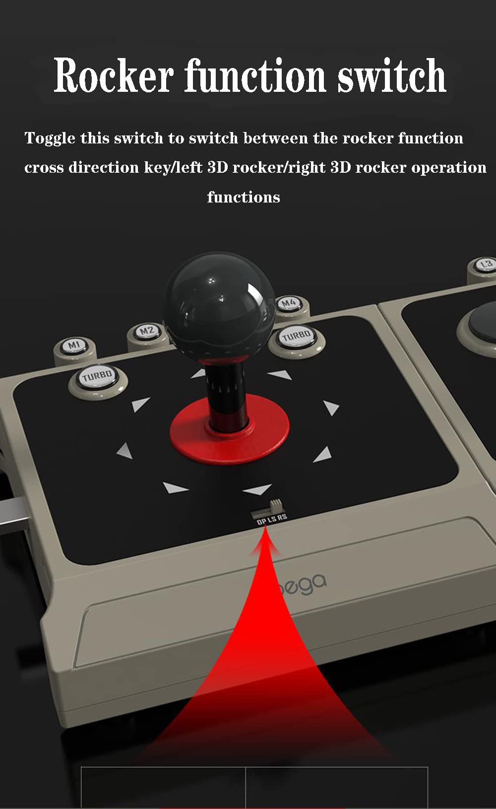 ipega PG-9221 Arcade Stick PC Street Fighter ps4 Arcade Stick Rocker whit TURBO one button continuous sending, MACRO programming for PS4/PS3/N-Switch/PC(windows 7/8/10)
