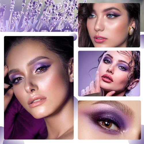LUXAZA 6 PCS Neutral and Brown Metallic Eyeshadow Stick Pencil Crayon,Champagne Shimmer Cream Eye Brightener Stick Highlighter Makeup,Pro Waterproof & Long Lasting