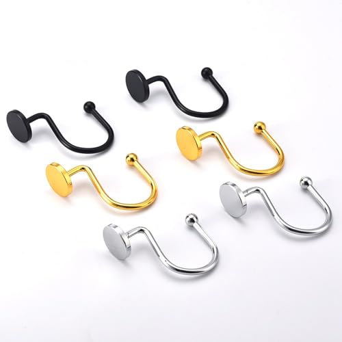 Shower Curtain Hook, Shower Curtain, Black Decorative Modern - Hook, Shower Curtain Liner Soft Bath Hook, Hook
