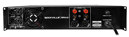 Rockville 5000 Watt Peak / 1400w RMS 2 Channel Power Amplifier Pro/DJ Amp (RPA12)
