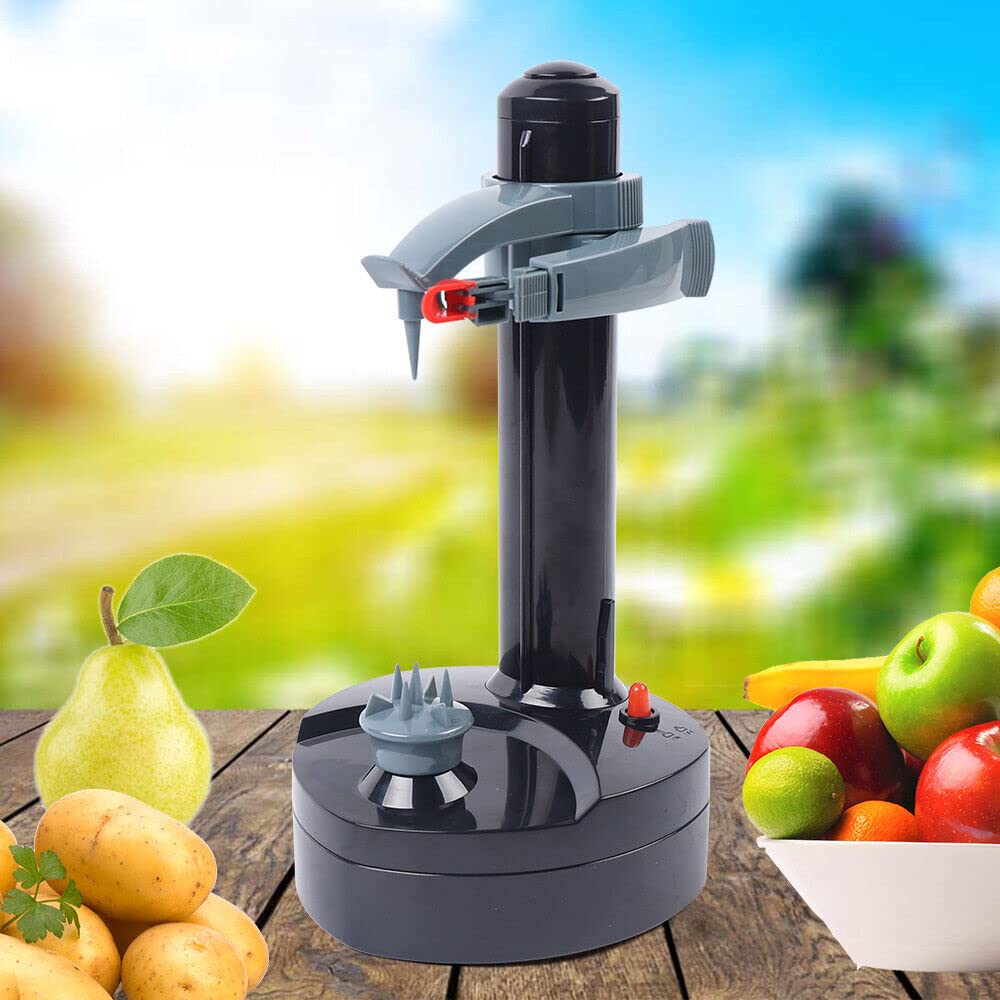 Electric Potato Peeler for Zucchini Carrot Automatic Potato Peeler Electric Peeler Fruit Peeler for Apple and PotatoStainless Steel Kitchen Peeling Tool