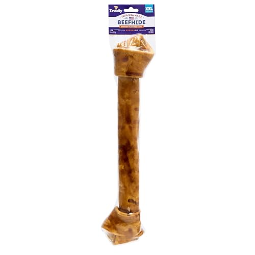 Treatly USA Beefhide Bones 15-17" Dog Chew Treats - Chicken Flavor, 1 Count/1 Pack