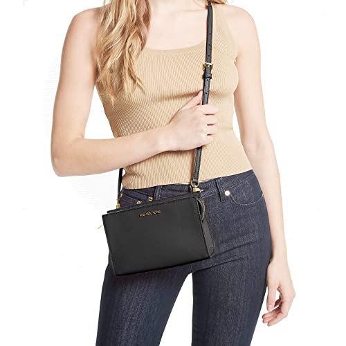 Michael Kors handbag for women Sheila crossbody purse, Black