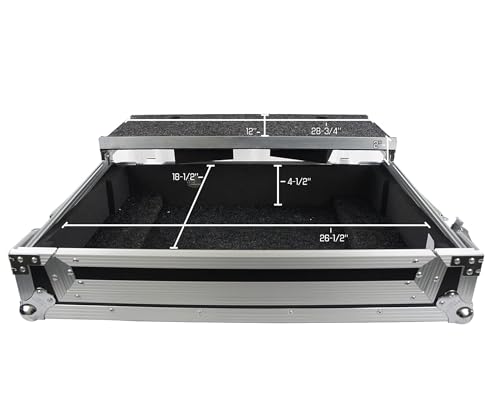 Harmony Audio Cases HCRNONEWLT Compatible With Rane One DJ Controller Flight DJ Road Custom Case With Laptop Tray