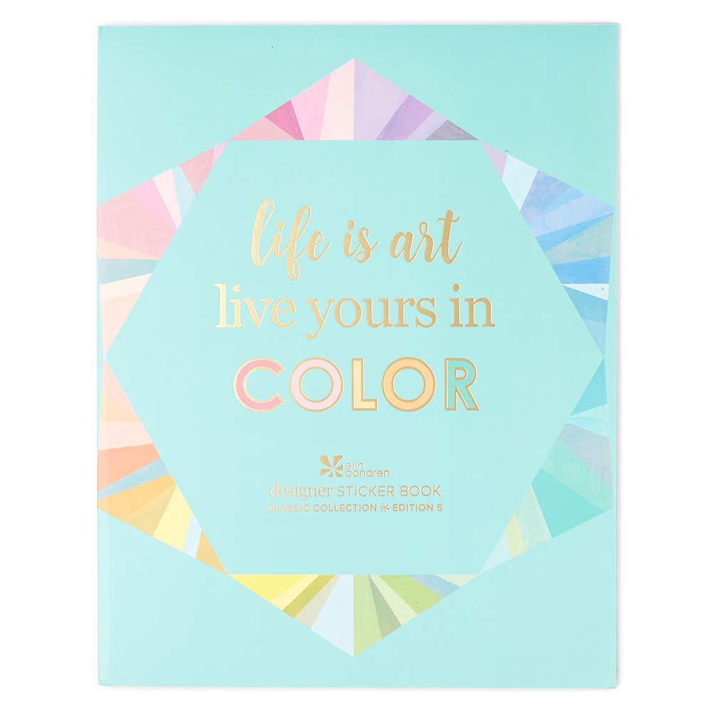 Erin Condren Designer Sticker Book Classic Sticker Book Edition 5 (466 Stickers). Decorative and Cute Stickers for Customizing Planners, Notebooks, and More