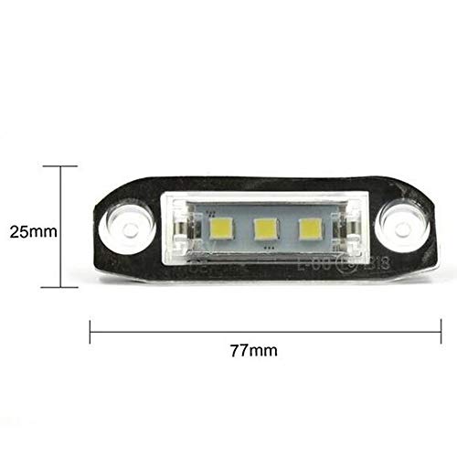 Rui Xin 213 2PCS White LED light Error Free Number License Plate Lights Car Number Lamp For Volvo S80 XC90 S40 V60 XC60 S60 V70 C70 Lamp Bulb Kit