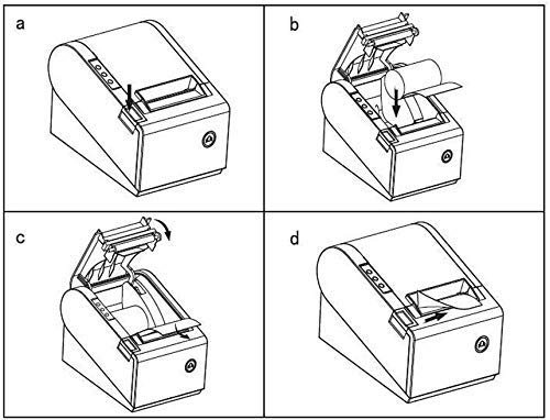 PBM P-822d Thermal POS Receipt Printer, USB, Ethernet, Serial 3-in-1 Printer, cashdrawer Port.AUTO Cut, Supports ESC/POS Star Commands, Compatible with EPSON Star Micronic
