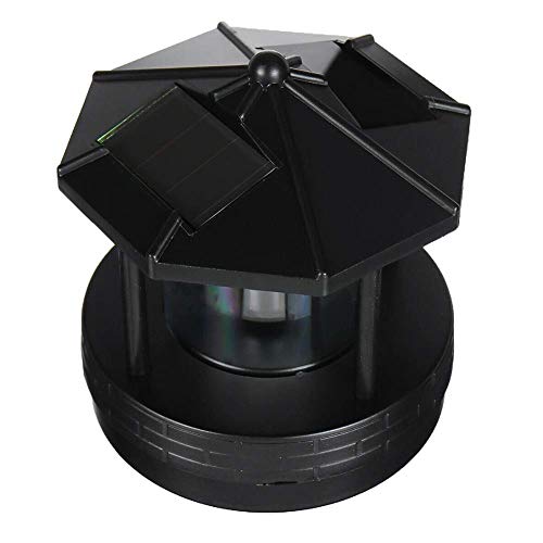 FANFA 1PC/4PCS Rotatable Outdoor Solar Light, 360 Degree Miniature Rotating Garden Smoke Towers Led Light, Waterproof and Durable Light for Home/ Garden/Courtyards/Lawns/Balconies Decor