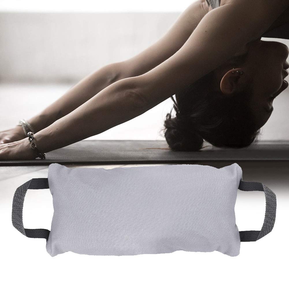 HASAKI Durable Weightlifting Sandbag Fitness Training Thin Arm Yoga Storage Bag Fillable Accessory Durable Weightlifting Sandbag(灰色)