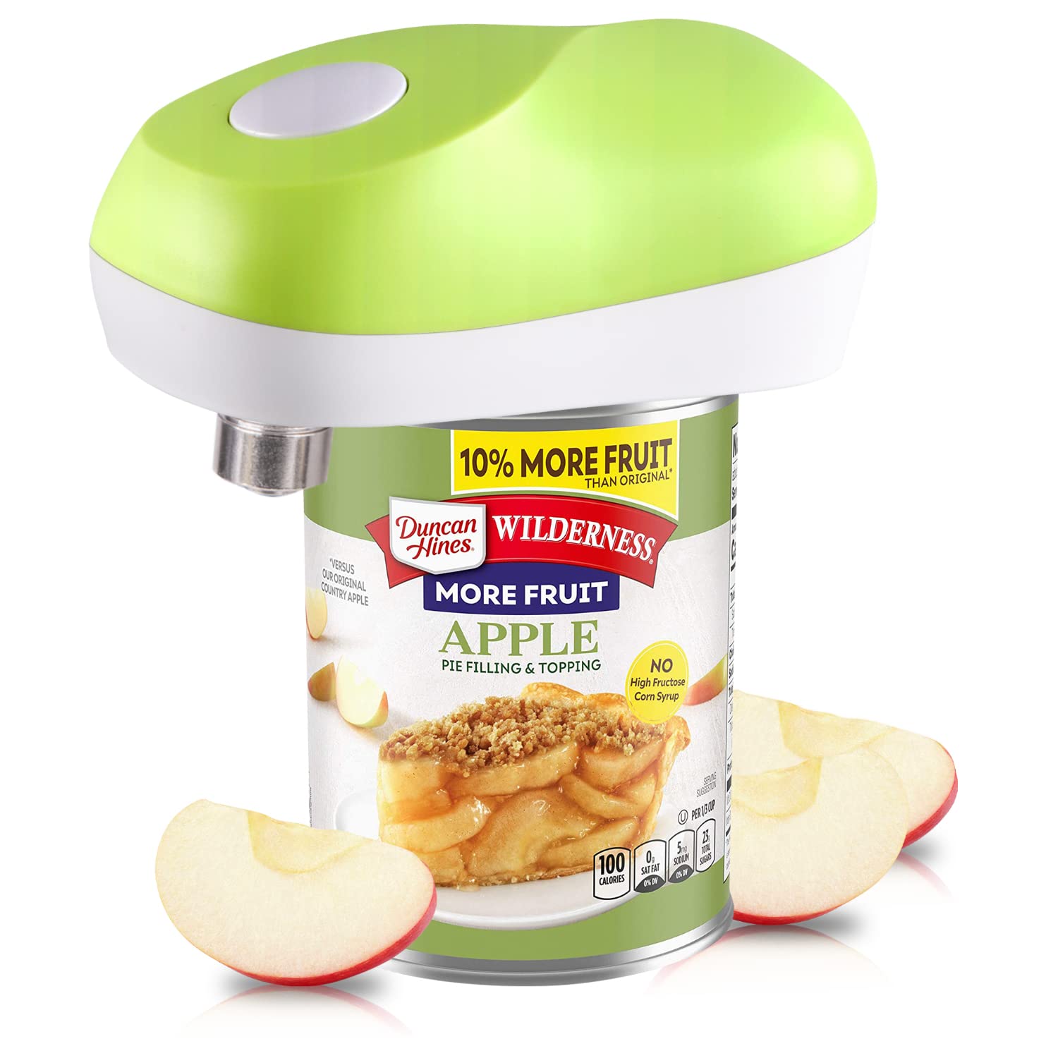 Electric Can Opener - Vcwtty One Touch Switch No Sharp Edge Automatic Electric Can Opener for Any Size, Kitchen Gifts for Arthritis and Seniors (Mini Lemon)