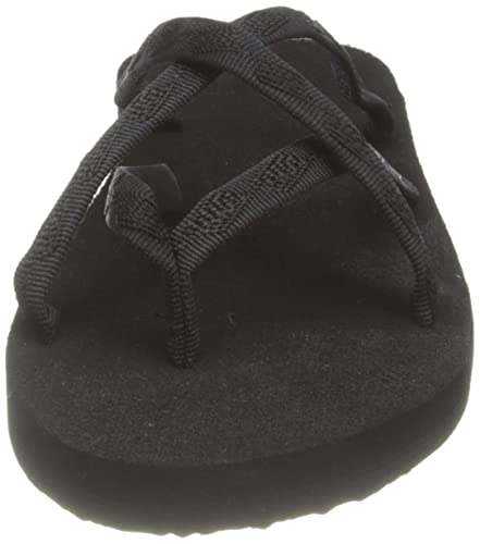 Teva Women's Olowahu Flip-Flop - 9 B(M) US - Mix Black on Black