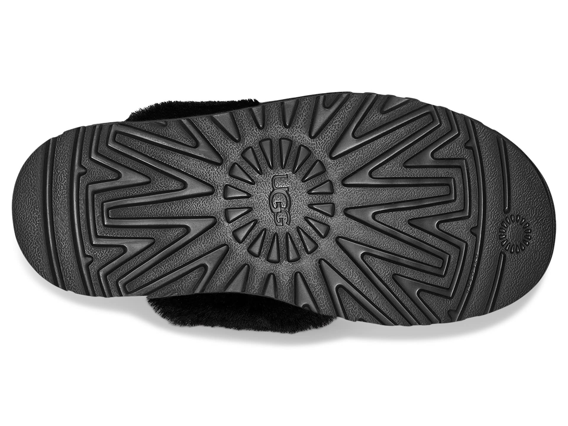 UGG Women's FUNKETTE Chunky Sequin Slipper, Black, 6