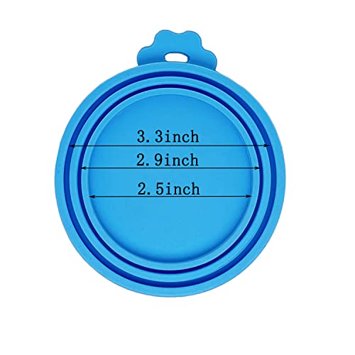 MYYZMY 7 Pcs Pet Can Covers, Food Can Lids, Universal BPA Free Silicone Can Lids Covers