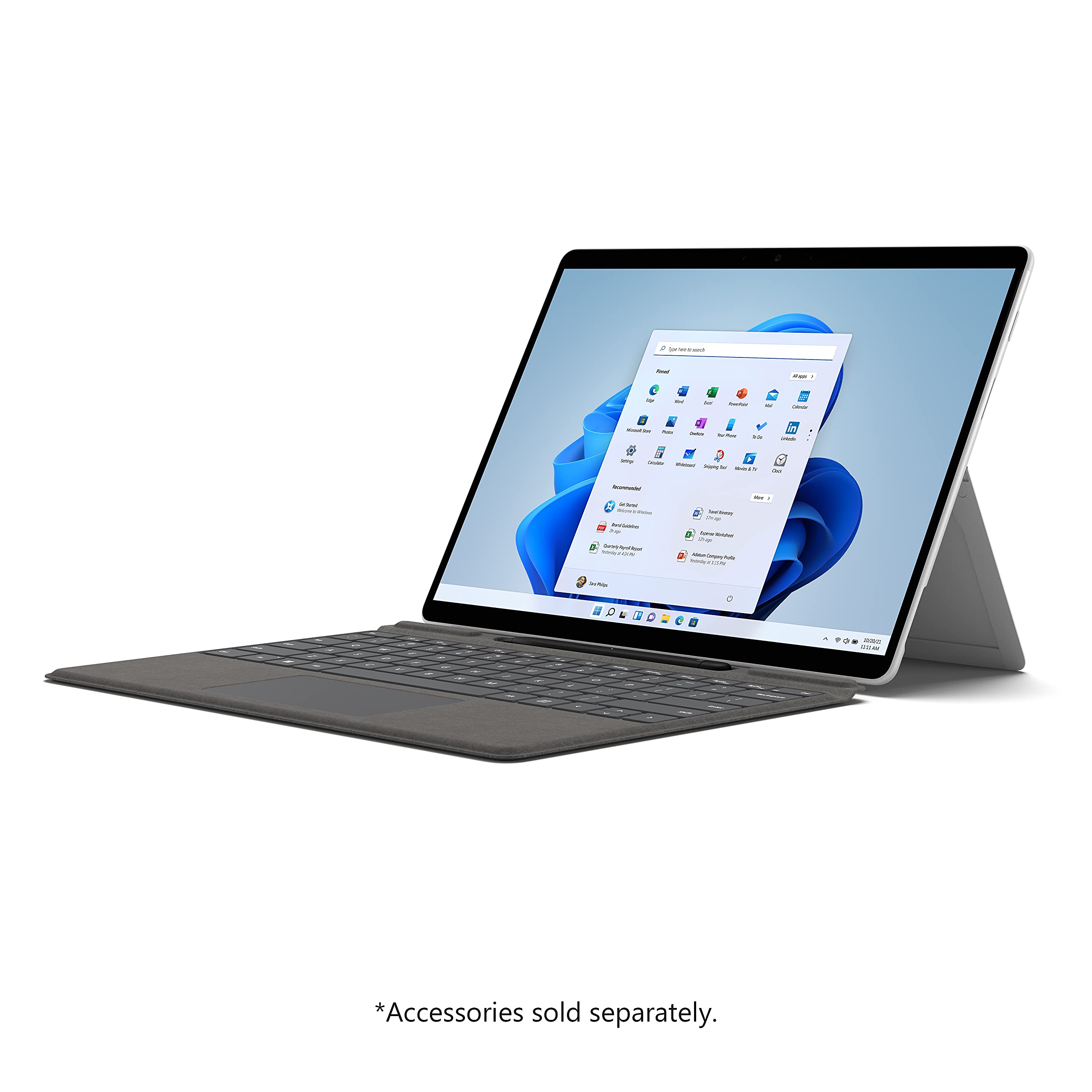 Microsoft Surface Pro X - 13" Touchscreen - Microsoft SQ® 2 - 16GB Memory - 512GB SSD - WiFi - Platinum (Latest Model) (Renewed)