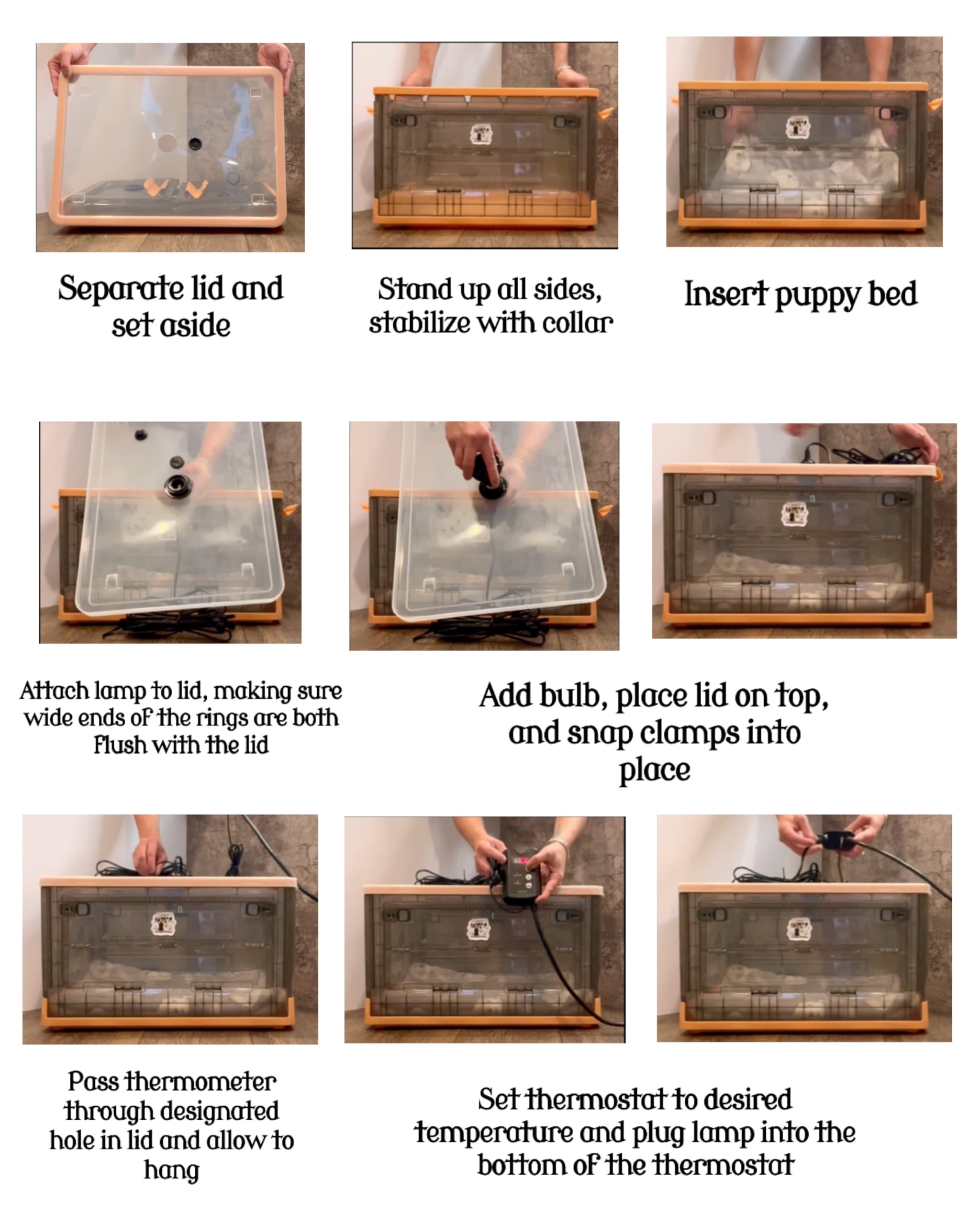 Puppy Incubator with Temperature Contol
