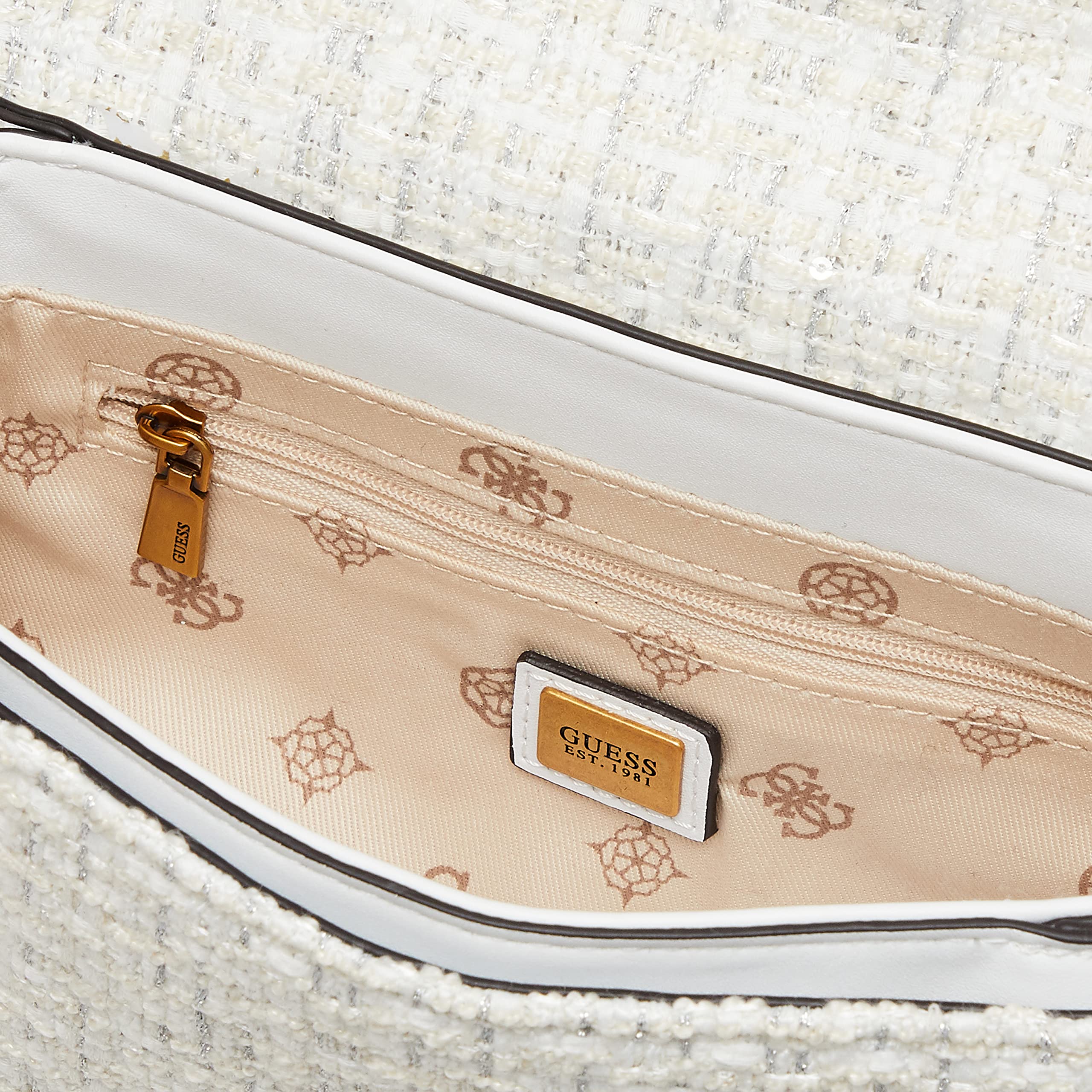 Guess ABEY CROSSBODY FLAP Women's Bag, White