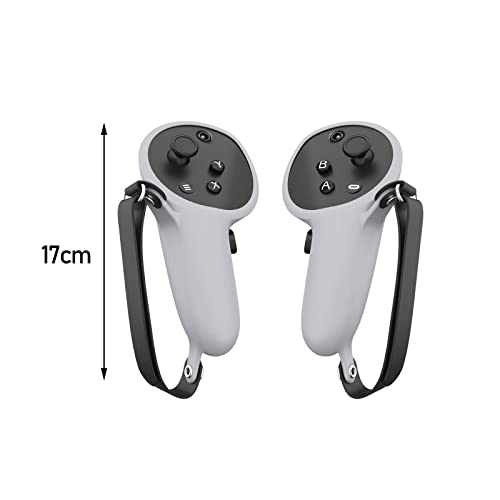 KOZEEY 2Pieces Controller Protective Cover,Shock Resistance, Touch Controller Grip Cover, Accessories Handle Protector Case for, White