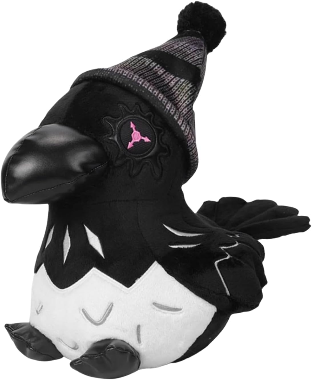 Murders-Drones Plush Toy,Hit SciFi Comedy Animation Role Uzi Black Crow,Soft Character Throw Pillow, Home Decor,Great Gift for Kids Boys Girls