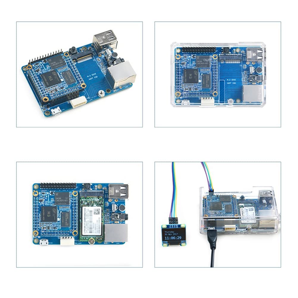 Midautoo NanoPi NEO Core Allwinger H3 Core Board Core Development Board Development Board 256MB+4G with -USB Line-Weld Pin Header
