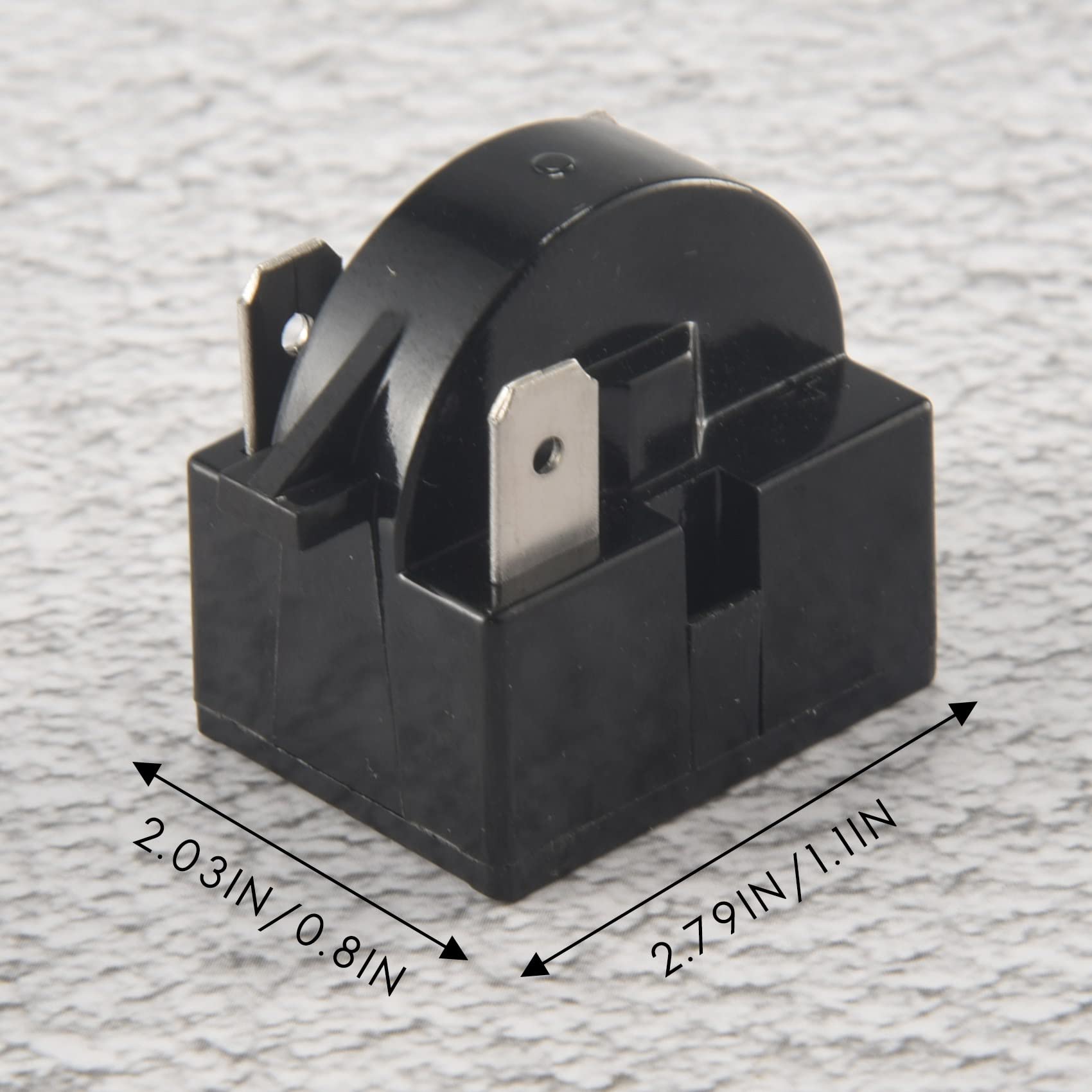 Lizusidtsy Replacement Part 3 Pin QP2-4.7/ QP2-4R7 4.7 Ohm Refrigerator PTC Start/Relay for Most Mini Fridges and Coolers