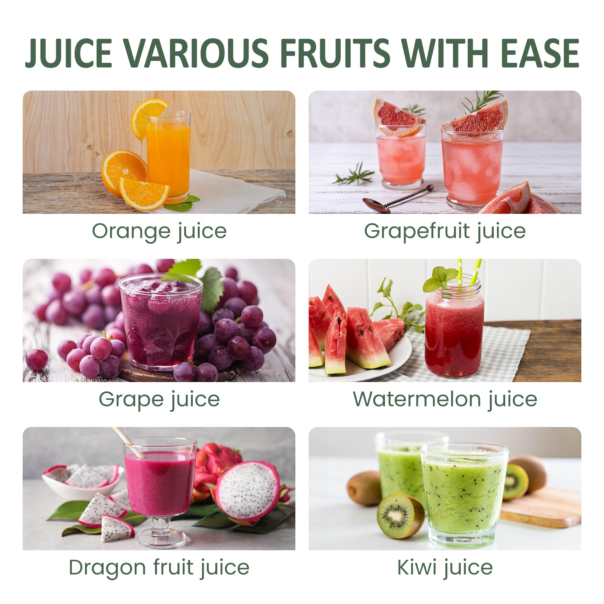Juicer Machines Electric, Rechargeable Citrus Juicer, Portable Orange Juicer Squeezer with USB and Cleaning Brush, Juicer for Lemon, Orange, Citrus, Grapefruit, Apples