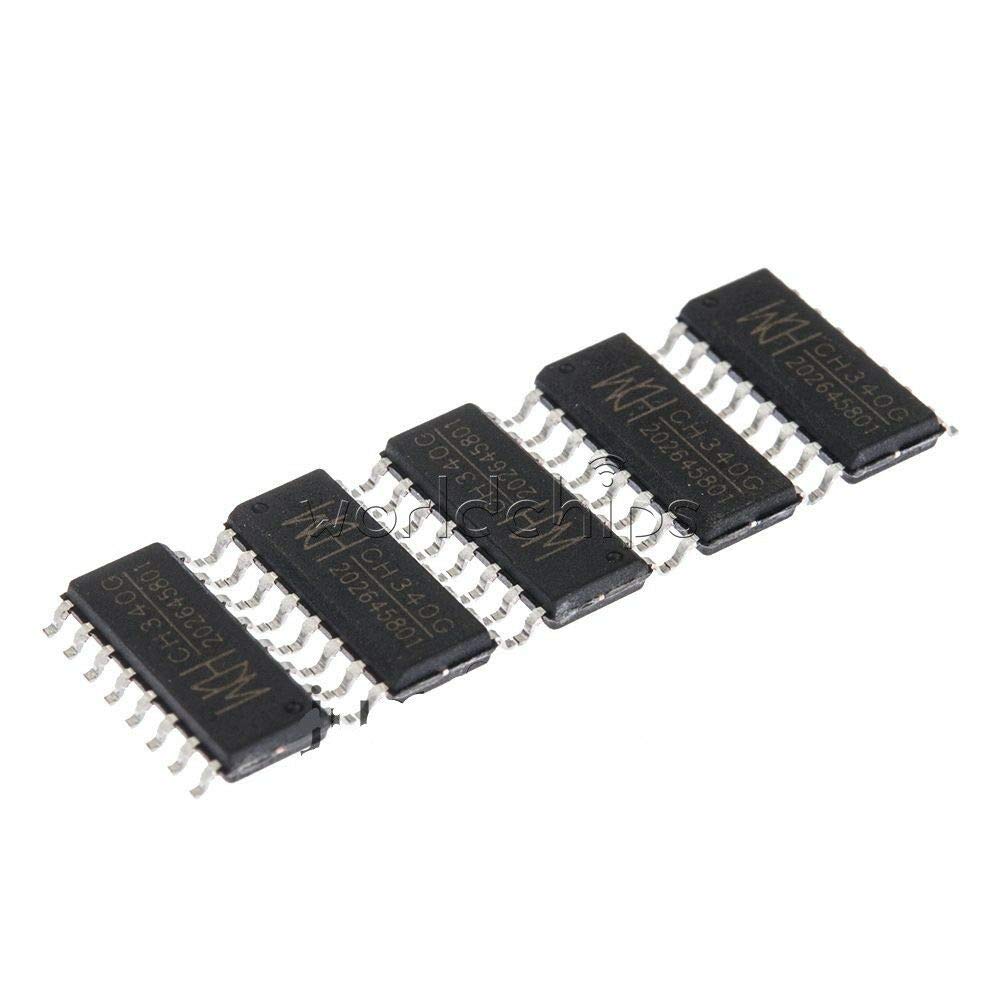 Electronic Components 5PCS Original IC Chip CH340G R3 Board for Ardunio UNO R3 Serial Chip SOP-16