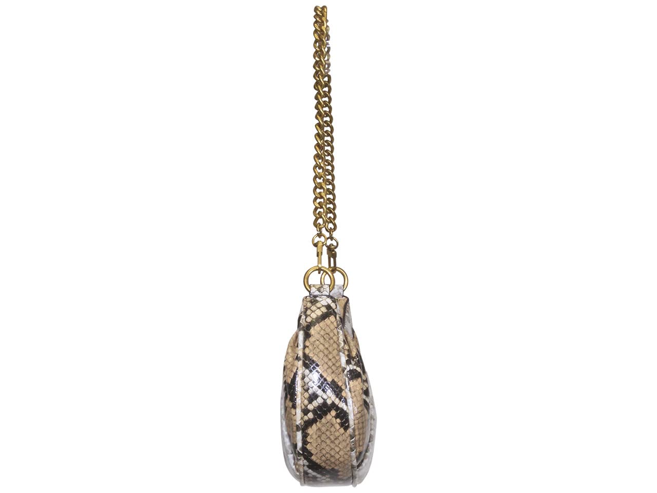 GUESS Mariana Top Zip Shoulder Bag Natural Python One Size