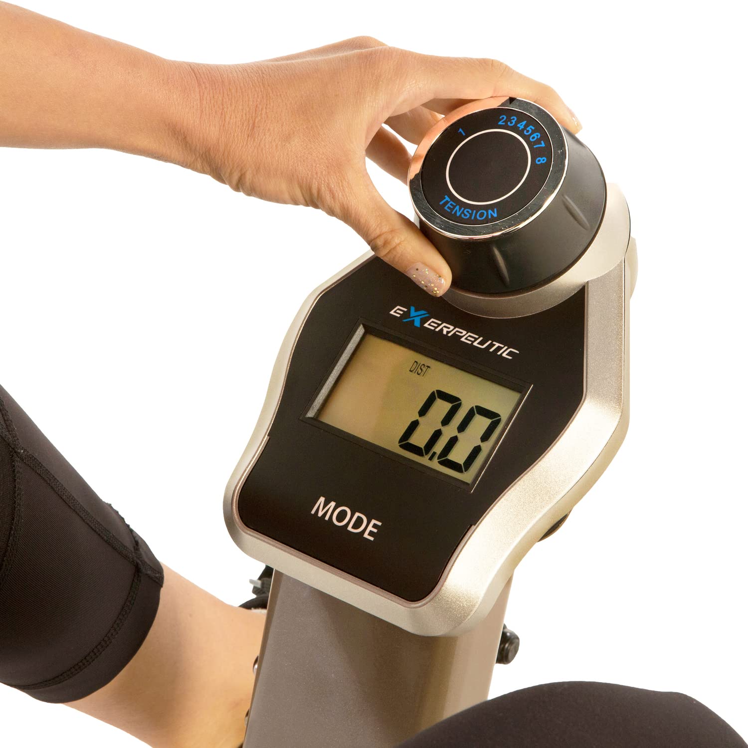 Exerpeutic Gold 525XLR Folding Recumbent Exercise Bike, 400 lbs