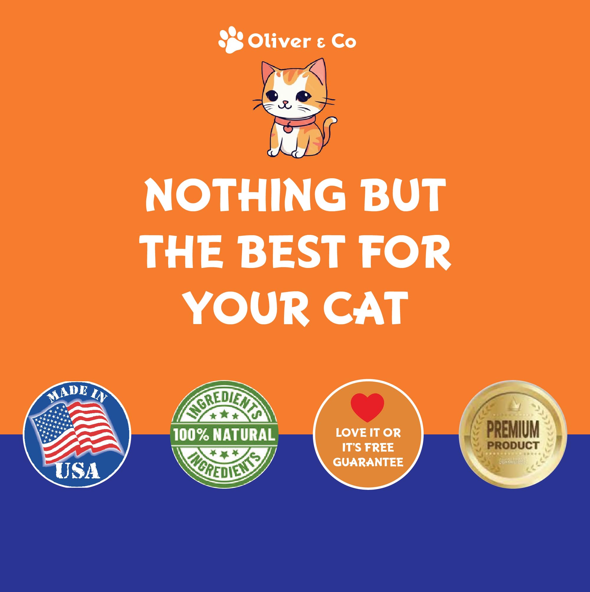 Oliver & Co. Cat Constipation Relief - Cat Laxative - Cat Constipation - Constipation Relief for Cats -Constipation Relief for Cat - Cat Laxative Constipation Relief - 1 fl oz - Roast Chicken Flavor