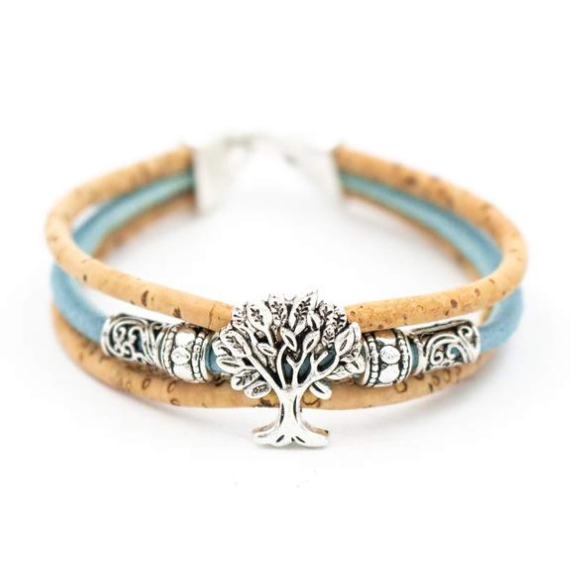 Handmade Cork Bracelet with tree of life, Vegan Organic Eco friendly gift, from Portugal, Very Stylish, waterproof, durable, lightweight