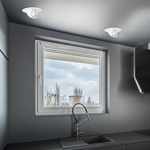 Feit Electric 5-6 inch Adjustable Scoop Recessed LED Downlight, Selectable Colors, Dimmable, 75W Equivalent, 45 Year Life, 540 Lumen, High CRI, LEDR56SCP/6WYCA