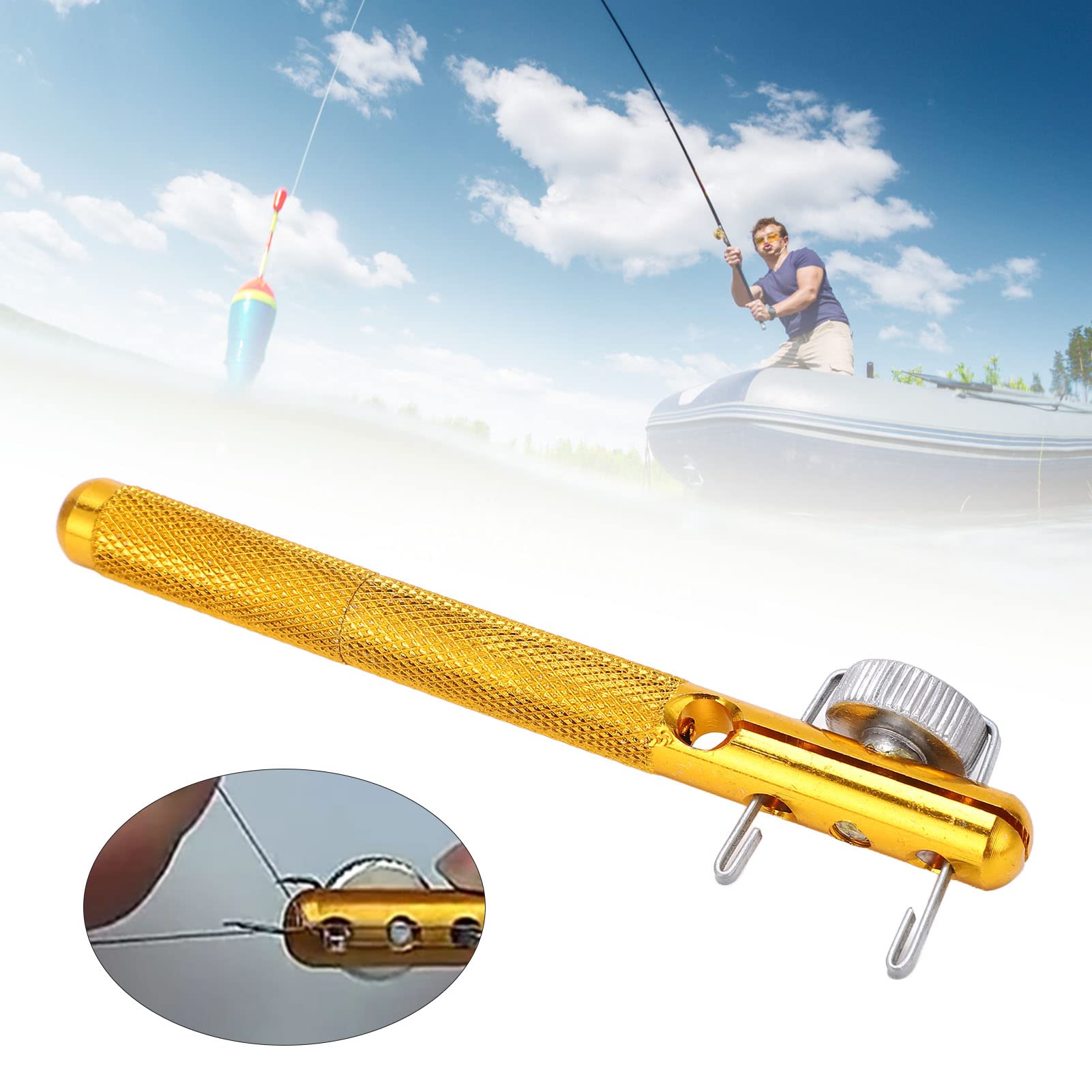 Jadeshay Knot Tying Tool - Fishing Line,Portable Fishing Knot Tier Tying Tool,Hook Line Knotting