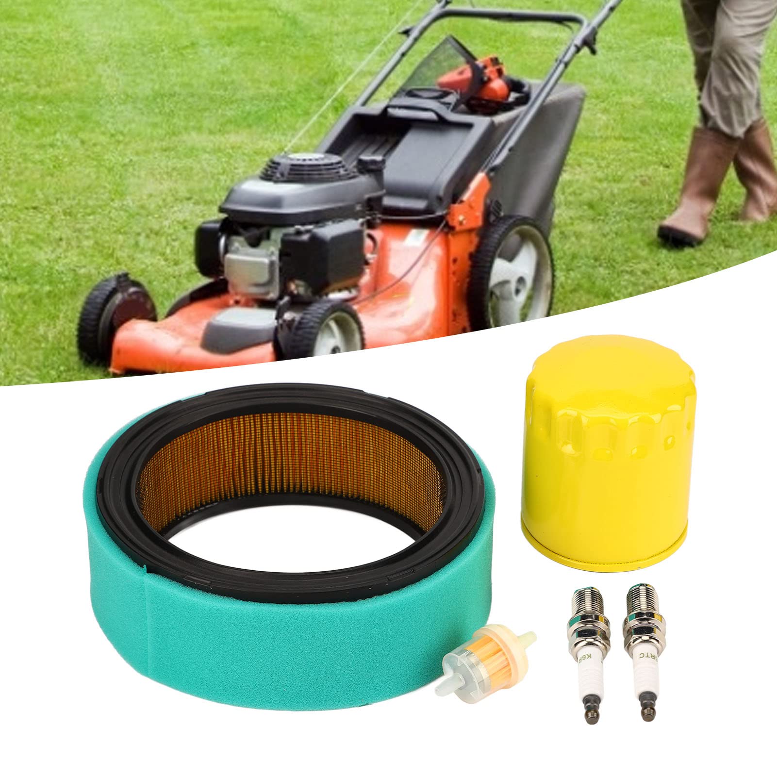 Lawn Mower Air Filter Kit,for KOHLER CV18S CV23S CV20S CH22 CH23 Air Filter Fuel Set Lawn Mower Replacement Parts